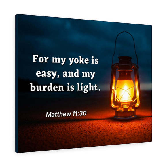 Express Your Love Gifts | Art | Scripture Sign Burden Is Light Matthew ...